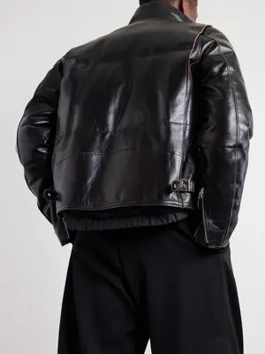 Sacai Leather Down Jacket