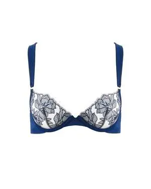 Bluebella Avery Floral Embroidered Bra Navy Peony - Blue