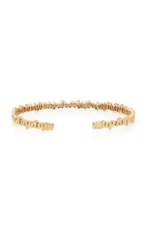 SUZANNE KALAN Classic 18k Rose Diamond Bangle