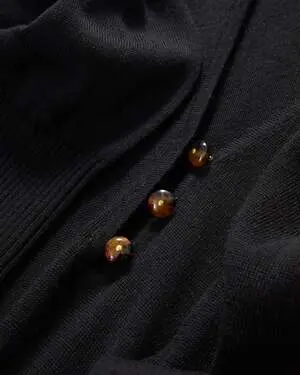 Veronica Beard Zainen Merino Wool Pullover - Black