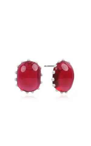 KEANE Orb Cluster Earrings Red