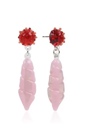 KEANE Shell Drop Earrings - Pink