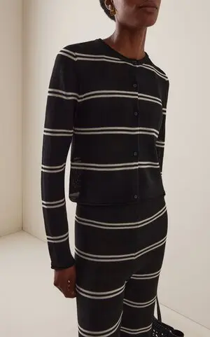 ZULU & ZEPHYR Striped Knit Cardigan