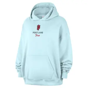 Nike Portland Fire Oversized French Terry Pullover Hoodie - Blue