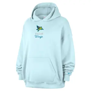 Nike Dallas Wings French Terry Oversized Pullover Hoodie - Blue
