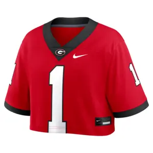 Nike Georgia Dri-fit College Cropped Game Jersey - Red