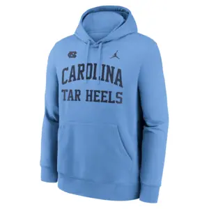 JORDAN North Carolina Primetime Arched Club College Pullover Hoodie - Blue