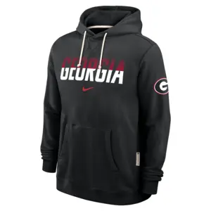 Nike Georgia Sideline Standard Issue Dri-fit College Pullover Hoodie - Black