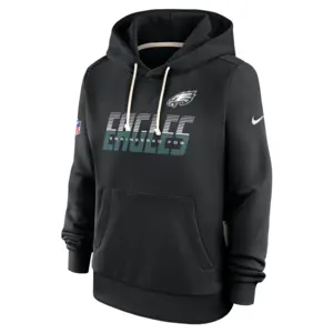 Nike Philadelphia Eagles Sideline Standard Issue Dri-fit Nfl Pullover Hoodie - Black