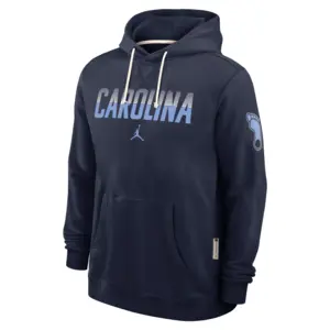 JORDAN North Carolina Sideline Standard Issue Brand Dri-fit College Pullover Hoodie - Blue
