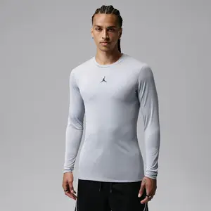 JORDAN Sport Dri-fit Long-sleeve Base Layer Top - Grey