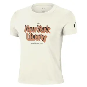 Nike New York Liberty Wnba Cropped T-shirt - White