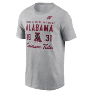 Nike Alabama Legacy Stacked Est College T-shirt - Grey