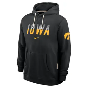 Nike Iowa Sideline Standard Issue Dri-fit College Pullover Hoodie - Black