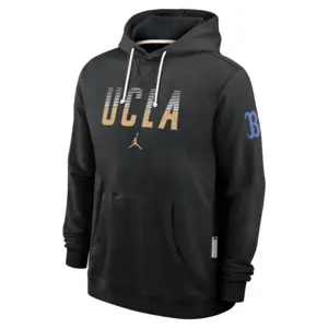 JORDAN Ucla Sideline Standard Issue Brand Dri-fit College Pullover Hoodie - Black