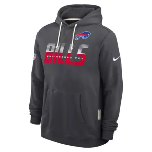 Nike Buffalo Bills Sideline Standard Issue Dri-fit Nfl Pullover Hoodie - Grey