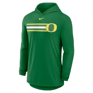 Nike Oregon Primetime Pattern Dri-fit College Long-sleeve Hooded T-shirt - Green