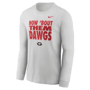 Nike Georgia Sideline Slogan Dri-fit College Long-sleeve T-shirt - Grey