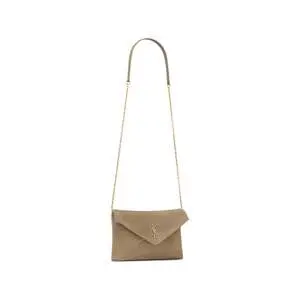 Saint Laurent Neutrals Shoulder Bags - Cream