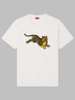 Kenzo T-shirt Jumping Tiger - White