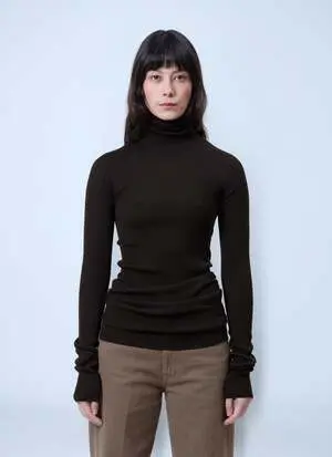 Phoebe Philo Fine Rib Sweater - Green