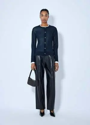 Bottega Veneta Silk Double Knit Cardigan