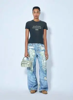 Acne Studios Fitted Logo T-shirt
