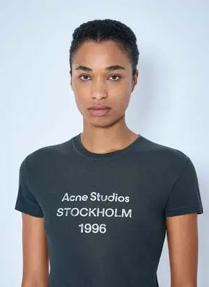 Acne Studios Fitted Logo T-shirt