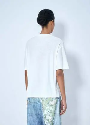 Acne Studios Graphic Logo Cotton Hemp Blend T-shirt