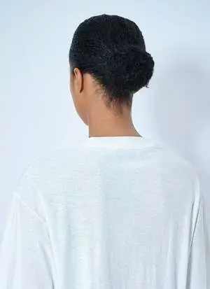 Acne Studios Graphic Logo Cotton Hemp Blend T-shirt