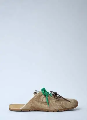 Miu Miu X New Balance 530 Mule Sneakers In Suede - Multicolor
