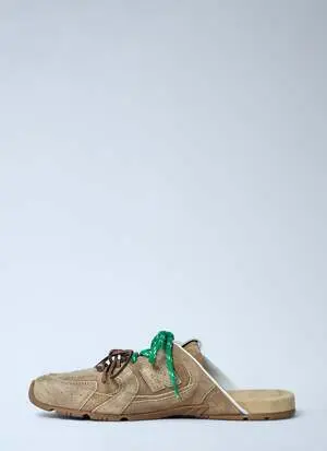 Miu Miu X New Balance 530 Mule Sneakers In Suede - Multicolor