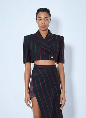 VIVIENNE WESTWOOD Cut Off One Button Blazer