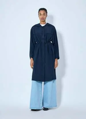Max Mara Drawstring Hooded Coat