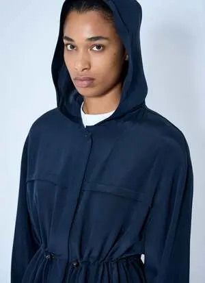 Max Mara Drawstring Hooded Coat