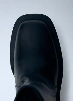 Rick Owens Factory Leather Boots