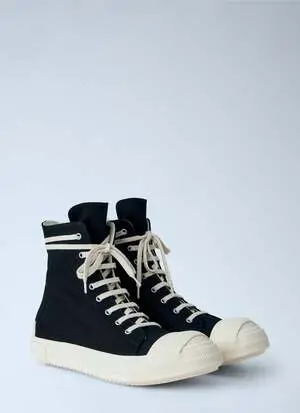 Rick Owens High-top Canvas Sneakers
