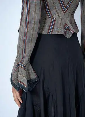 VIVIENNE WESTWOOD Judy Blazer With Peplum Hem - Gray