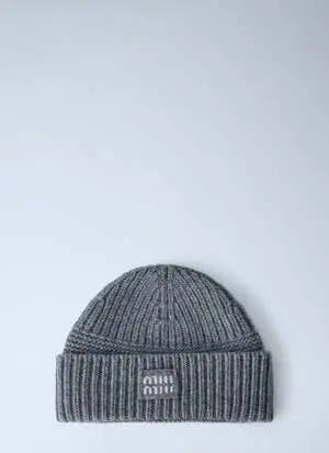 Miu Miu Logo-patch Wool Beanie