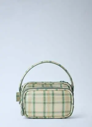 Acne Studios Camero Kit Check Handbag - Green