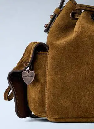 Acne Studios Multipocket Mini Bucket Bag - Brown