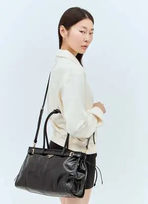 Prada Large Leather Shoulder Bag