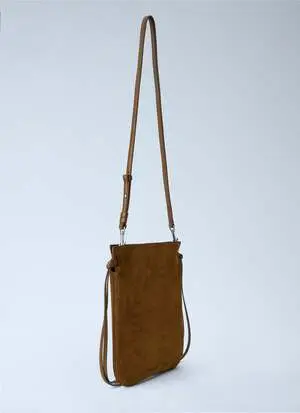 Phoebe Philo Suede Tie Pouch Crossbody Bag