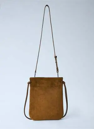 Phoebe Philo Suede Tie Pouch Crossbody Bag