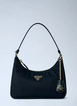 Prada Re-edition 2005 Re-nylon And Saffiano Mini Bag - Black