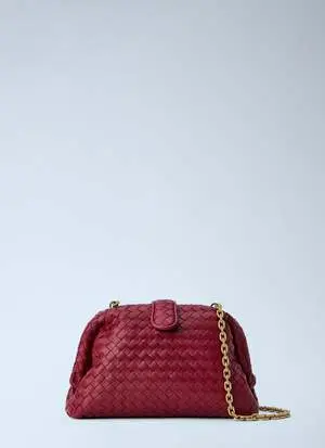 Bottega Veneta Small Lauren Shoulder Bag - Red