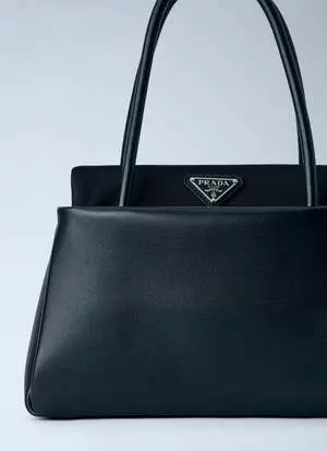 Prada Passage Small Handbag With Re-nylon Flap
