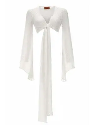 Missoni Top Scaldacuore In Viscosa Lam - White