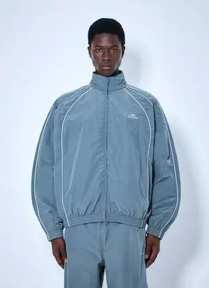 Balenciaga Zip-front Track Jacket With Contrast Piping
