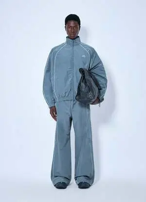 Balenciaga Zip-front Track Jacket With Contrast Piping